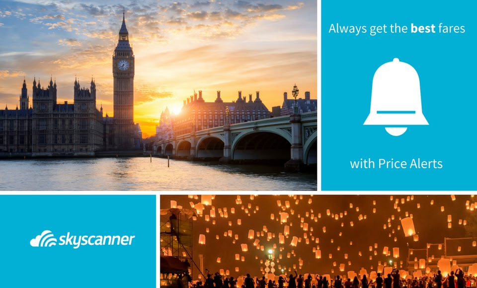 Never miss the cheapest flight prices with Price Alerts!