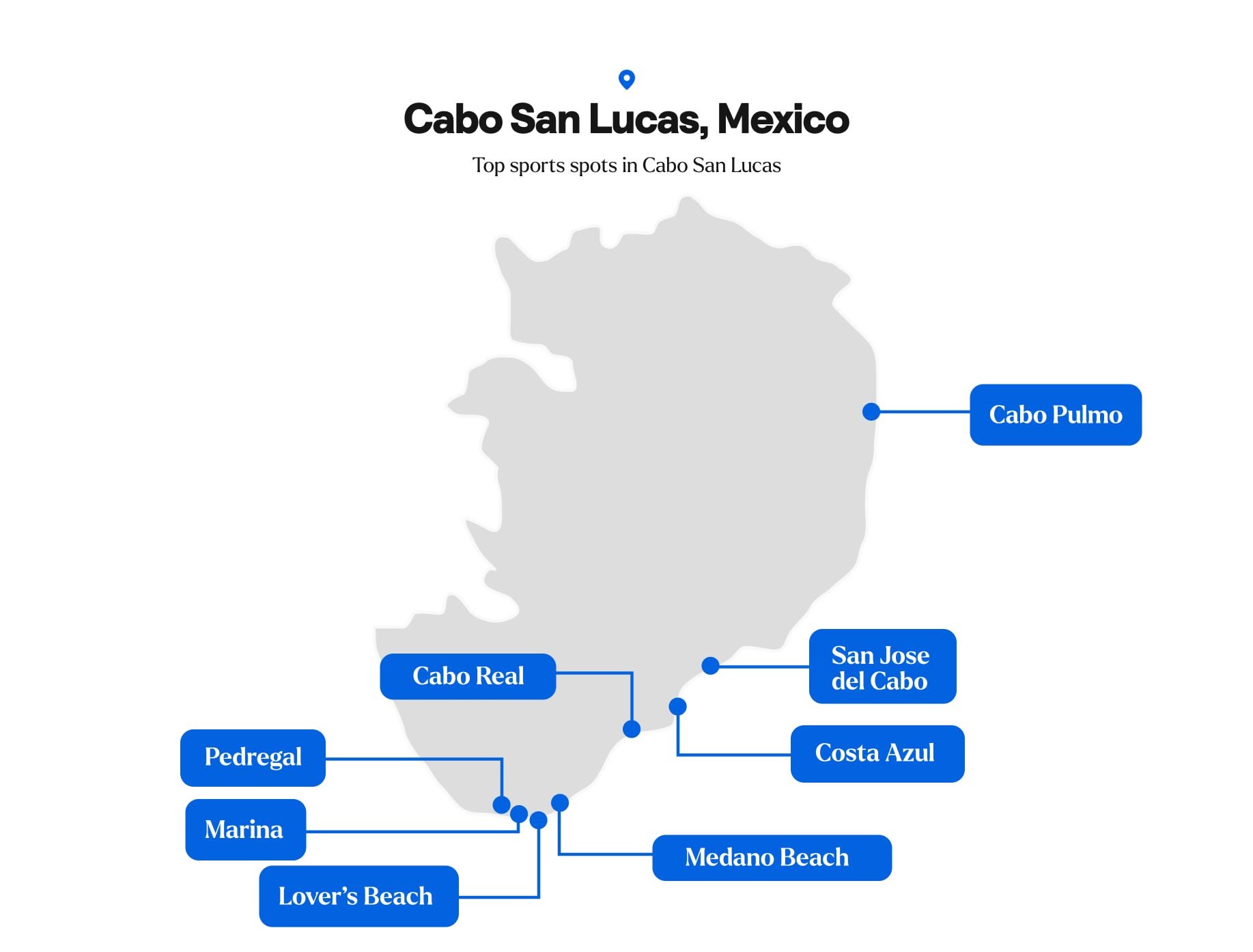 Port Cabo San Lucas Mexico Map The Exciting City Of Cabo San Lucas