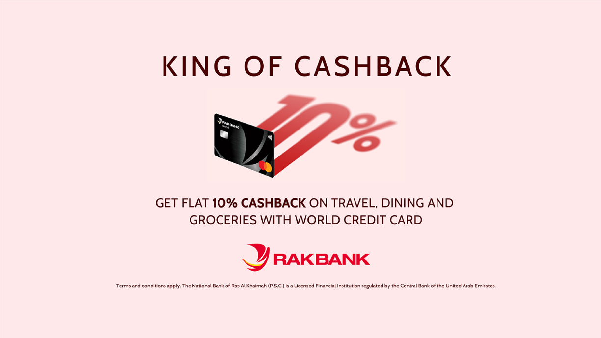 Jet, set & save: Earn 10% cashback with the RAKBANK World Credit Card