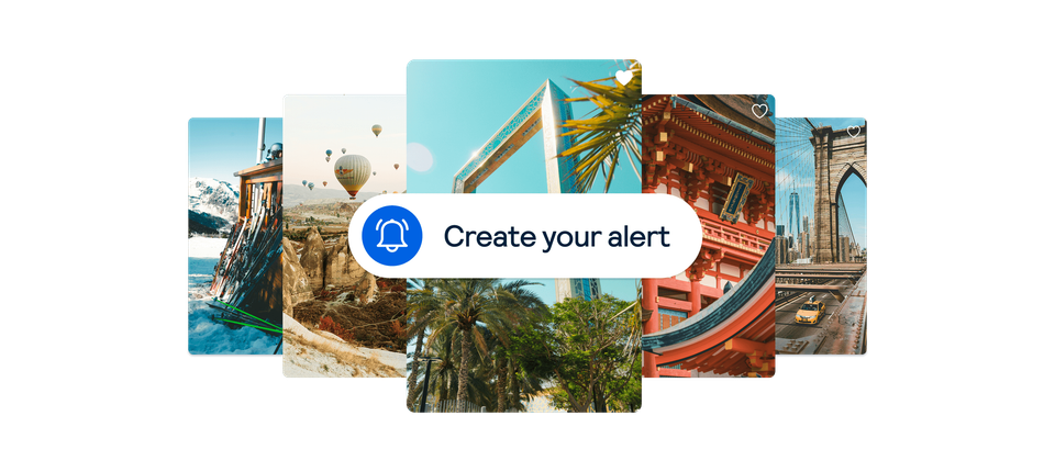 Find great deals with Skyscanner's flight price tracker tools