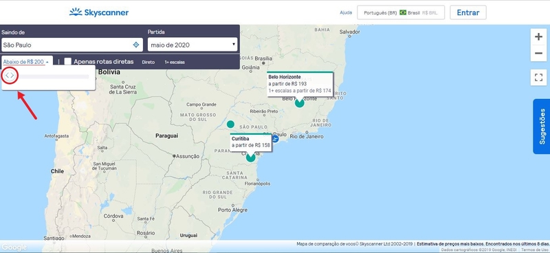 Conheça o mapa interativo Skyscanner | Skyscanner Brasil